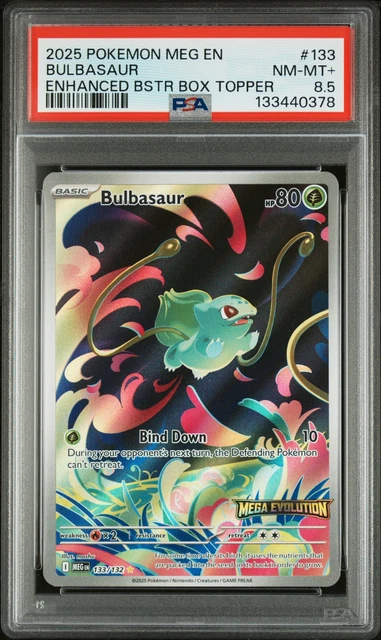2025 POKEMON MEG En-Mega Evolution Enhanced Booster Box Topper ...