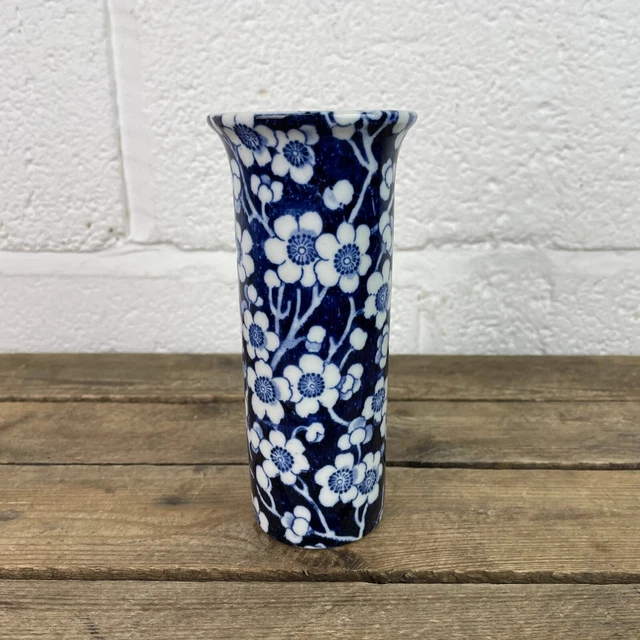 WOOD & SONS, Frederick Rhead "Prunus" Sleeve Vase, early c20th, 6.25 ...