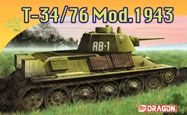 MODEL WAGONS ARMOURED Tank Model Kit Of Mount Dragon T 3476 Mod 1943 Kit EUR 26,03 - PicClick FR