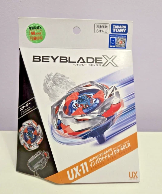 UX-11 TAKARA TOMY Beyblade X Starter Impact Drake 9-60LR with launcher ...