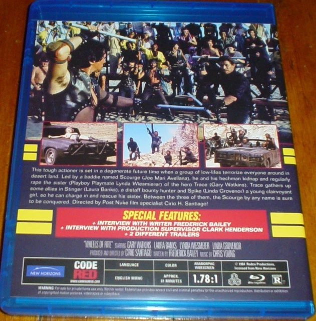 WHEELS OF FIRE (1985)- OOP Code Red Limited Edition Blu-ray Post-Nuke ...