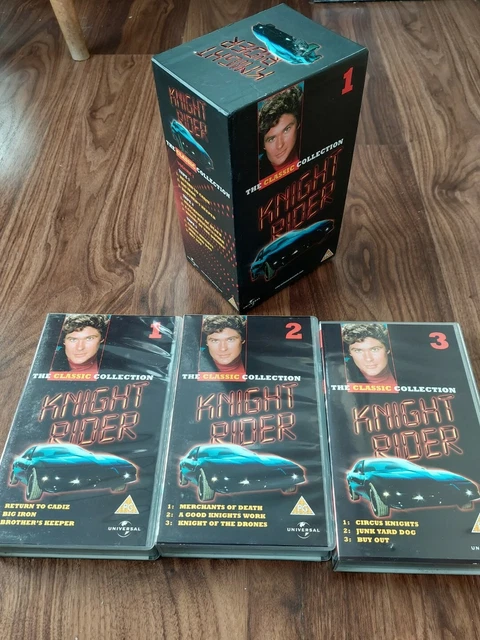 KNIGHT RIDER VOL 1-3 VHS Video Retro, Boxset 2001 Pontiac Trans am The ...