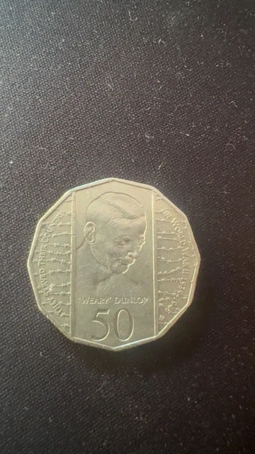 1995 AUSTRALIAN 50 Cent Coin - Weary Dunlop - Circulated $70,000.00 ...
