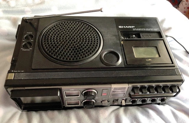 VTG 70'S SHARP 5P - 27H TV / RADIO CASSETTE BOOM BOX WORKING £52.70 ...