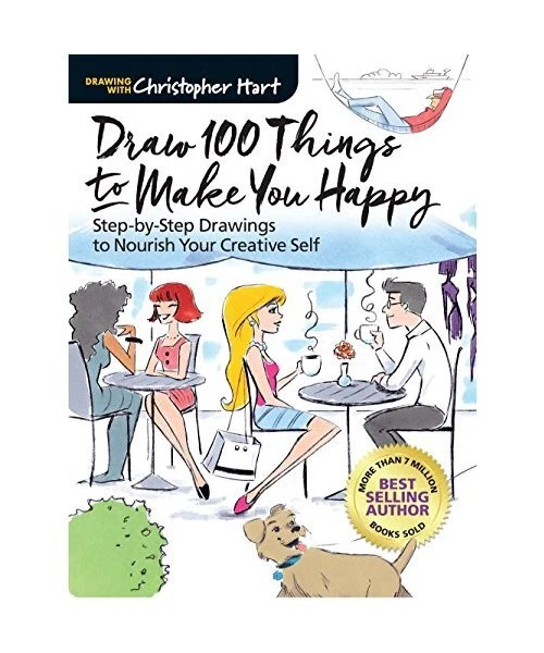 DRAW 100 THINGS to Make You Happy: Step-by-Step Drawings to Nourish ...