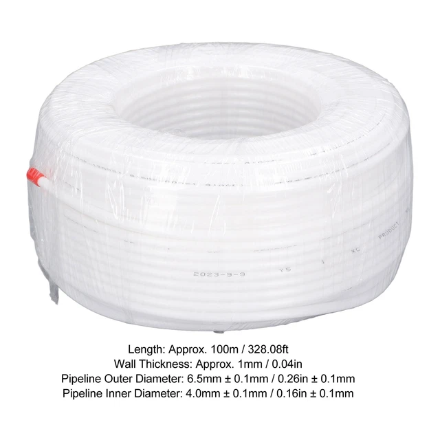 WATER FILTER TUBING PE 1/4in 100m Length Flexible PE Tube Use With ...