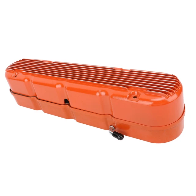 NEW HIDDEN CAST Aluminum Valve Cover Finned Engine Swap Hidden Coils ...