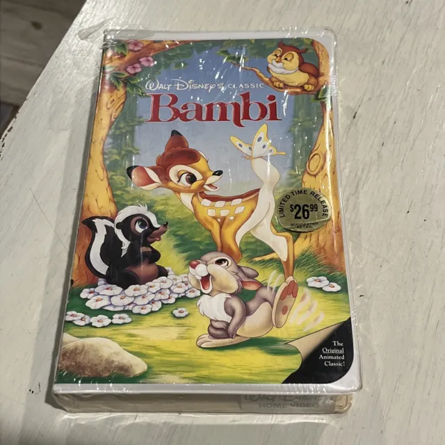 Walt Disney Black Diamond Vhs Bambi Classics 942 Vintage~new £1683 1601