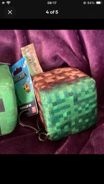 MINECRAFT KEY CHAIN head bundle x4 Plush Head Bag Clip Brand new £17.75 ...