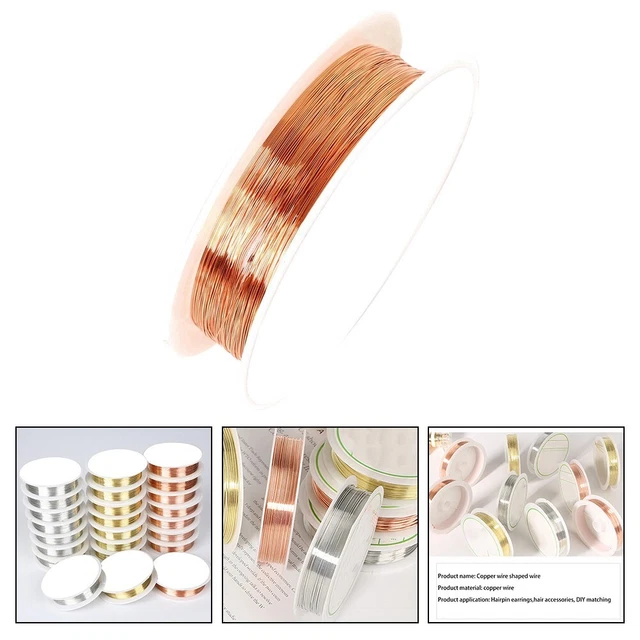 COPPER CRAFT WIRE Rose Gold Color 20m Length Ideal for Beads and Necklaces £5.11 - PicClick UK