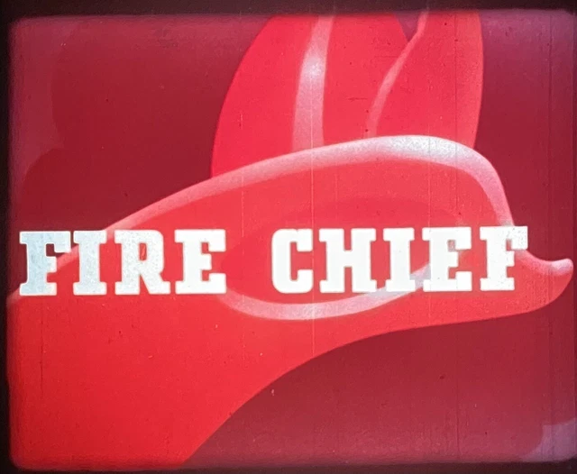 16MM FILM DONALD DUCK “Fire Chief” (1940) Disney Classic Cartoon Mylar ...