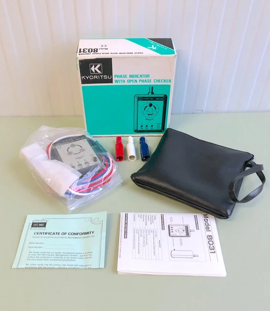 RARE KYORITSU 8031 Phase Indicator With Open Phase Checker N.o.s ...