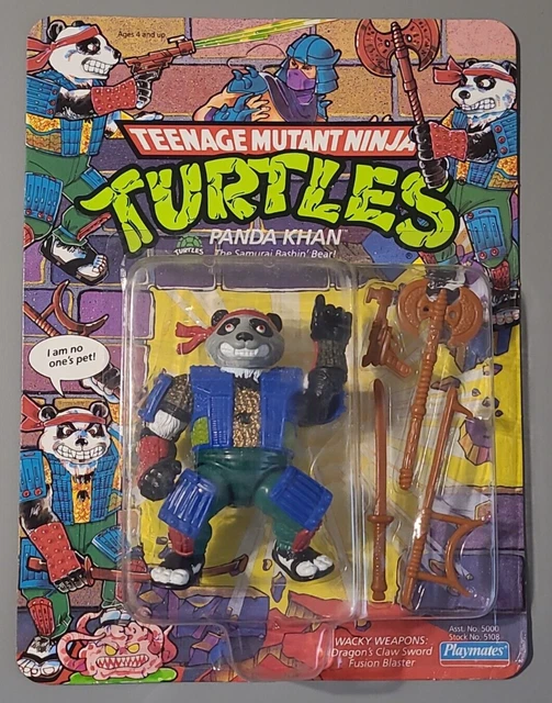 TEENAGE MUTANT NINJA Turtles TMNT 1990 Panda Khan Playmates Figure NEW ...