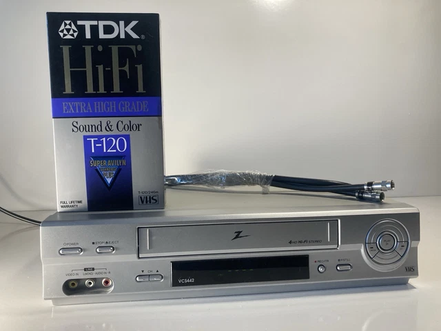 ZENITH CASSETTE RECORDER-VCR-VHS Player VCS442 Hi-Fi Stereo Tested W ...