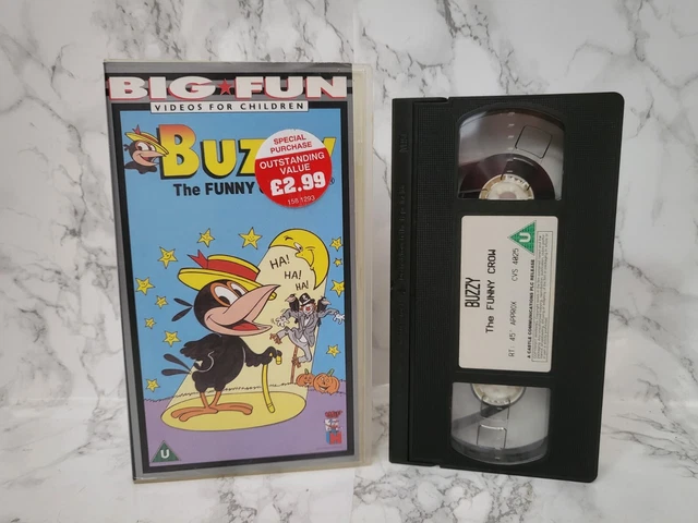 VINTAGE BUZZY THE Funny Crow VHS Video Tape 1950s Cartoon £14.99 ...