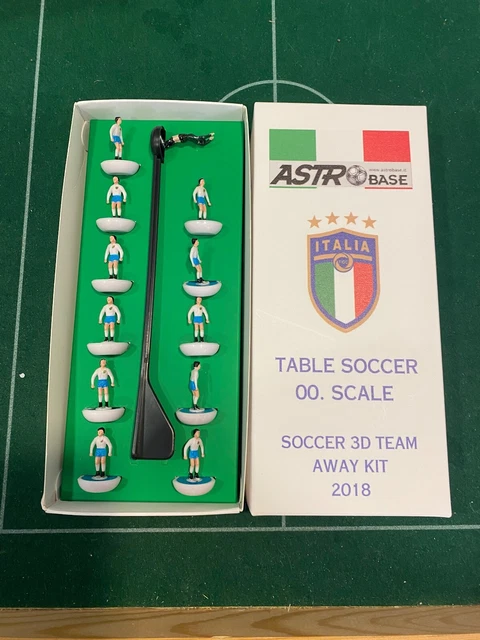 ASTROBASE SOCCER 3D Subbuteo Table Football Team Italy Italia 2018 away ...
