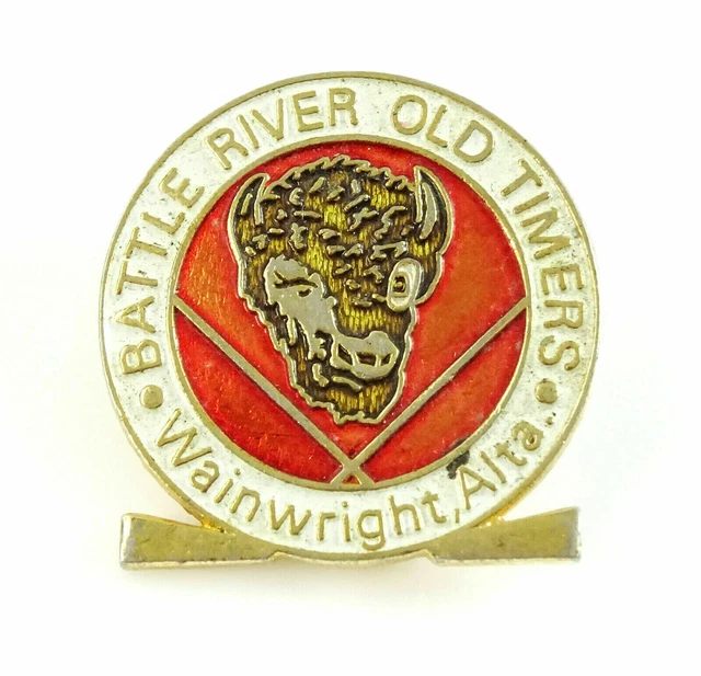 VINTAGE BATTLE RIVER Old Timers Wainwright Alberta Lapel Pin Brooch ...