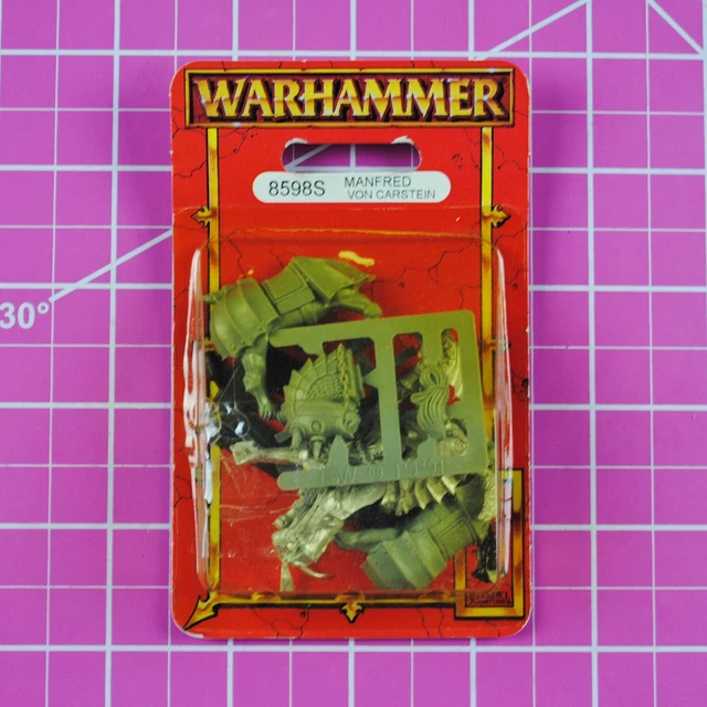 WARHAMMER MANNFRED VON Carstein (mounted) Metal Rare OOP Vampire Counts ...