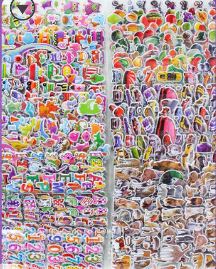 RANDOM 1 SHEET Stickers Teacher Rewards Kids Children Crafts Kids ...