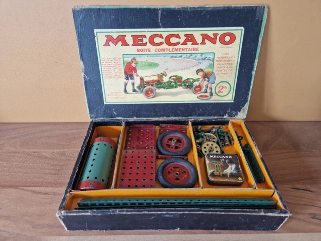 COFFRET MECCANO 2A boite complémentaire années 1927-1934 ancienne ...