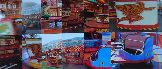 VINTAGE FAIRGROUND RIDES Genuine Photos "The Skid" Set 2 [47 Pictures ...