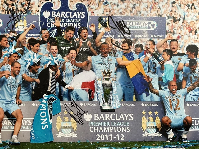 JAMES MILNER, JOE Hart & Pantilimon Hand Signed Man City 16X12 Photo ...