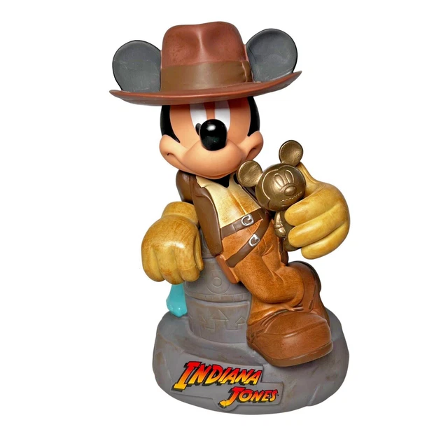 INDIANA JONES MICKEY Mouse Piggy Bank Disneyana Money Box Lucas Films ...