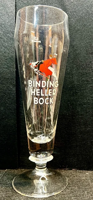 VINTAGE 1950'S BINDING Heller Bock Pilsner Glass £18.20 - PicClick UK