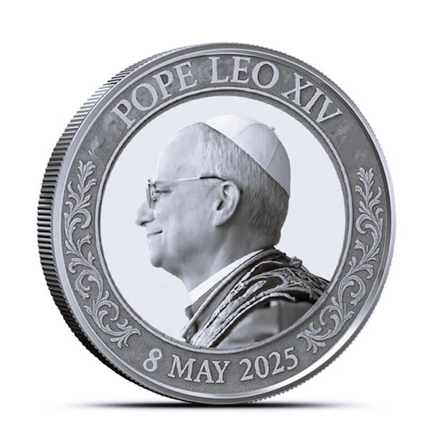 SILBERMEDAILLE PAPST LEO XIV. Habemus Papam Pope LEO XIV. 1 Oz Silber ...