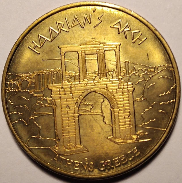 GREECE,GREEK HELLENIC HERITAGE National Tokens Jetons "HADRIANS ARCH ...
