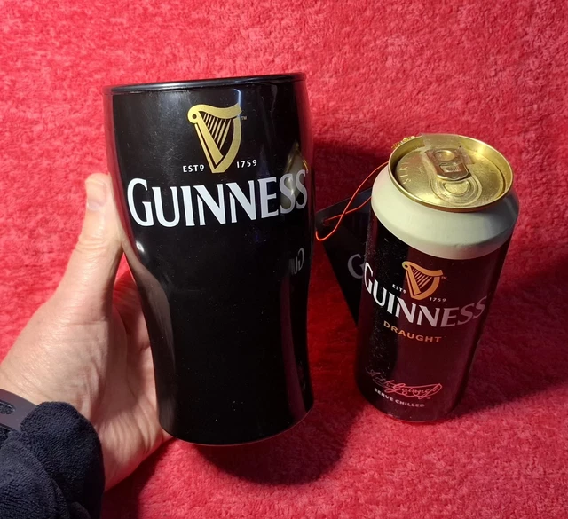 GUINNESS PLASTIC DRINK pot with original can £10.80 - PicClick UK