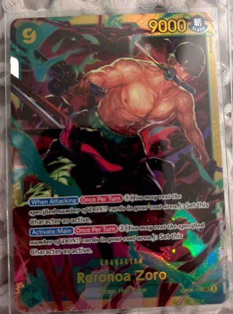 ONE PIECE WINGS Of The Captain Roronoa Zoro SEC OP06-118 EUR 12,30 ...