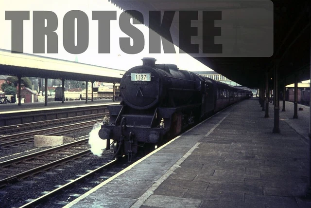 35MM SLIDE BR British Railways Steam Loco 44678 Class 5MT Rhyl 1964 ...