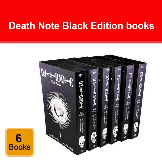 DEATH NOTE BLACK Edition Collection 6 Books Set by Tsugumi Ohba Vols.1 ...