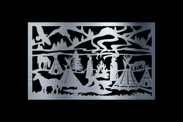 SCENE FOREST DXF SVG CDR file Vector for CNC Plasma Router Laser Cut ...