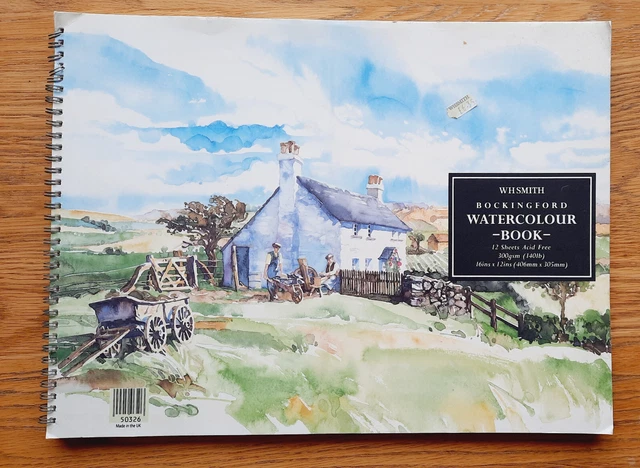 BOCKINGFORD WATERCOLOUR PAPER Pad WHSMITH 11 Sheets A3 Spiral 300gsm ...