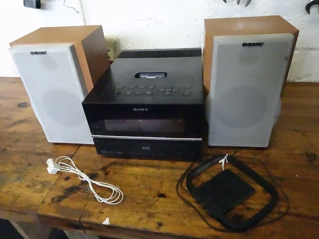 SONY CMT-BX77DBI LETTORE CD DAB stereo micro HiFi iPod dock ...