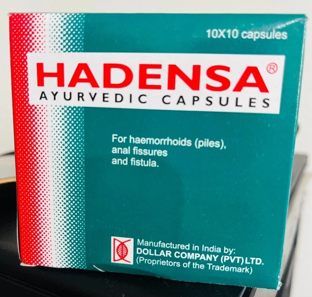HADENSA AYURVEDIC 100 Pillole Emorroidi ed Emorroidi Sollievo dal ...
