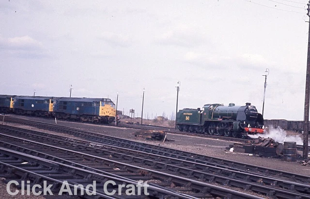35MM SLIDE BR British Railways Steam Train LSWR/SR S15 Class No. 841 ...