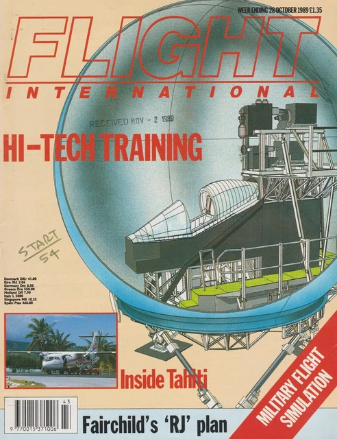FLIGHT INTERNATIONAL (28 Oct 1989) Air Tahiti, Military Simulators ...