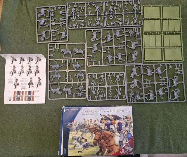 28MM PERRY MINIATURES French Napoleonic Heavy Cavalry box set £5.50 ...