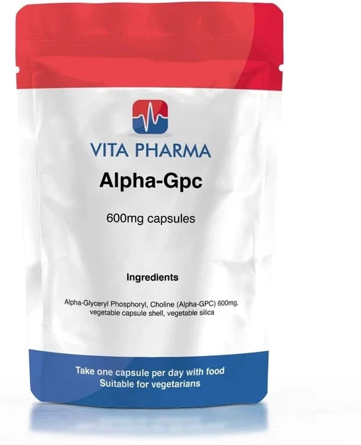 VITA PHARMA ALPHA 99% GPC 600mg Capsules | Supports Memory, Focus ...