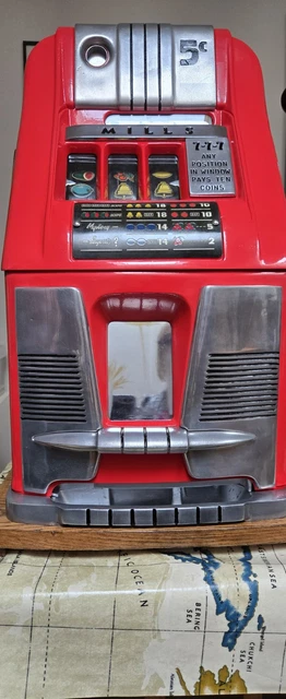 MILLS ONE ARM bandit - Vintage Working Complete 6d Slot Machine Rare £ ...