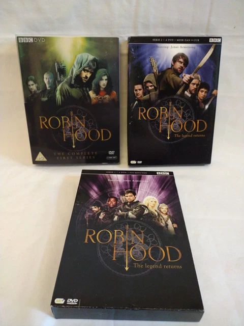 ROBIN HOOD COMPLETE series 1-3 DVD BOX SETS BBC TV VGC - SEE ...