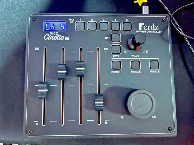 CONTROLLER CC DAW MIDI 4 X 100 mm fader | Ferdz Mico Cinetic SE ...