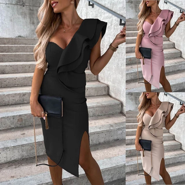 L GANTE ROBE MAXI sans dos pour femme soir e f te robe de bal fendue robe EUR 32,40 - PicClick IT