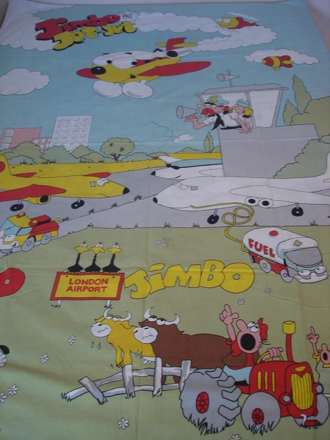 VINTAGE 1980'S JIMBO And The Jet Set Duvet Cover & Pillowcase 80's ...