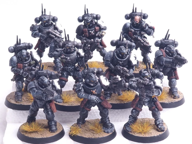 GW 40K BLACK Templars Primaris Infiltrators Squadra. Dipinto. Giallo ...