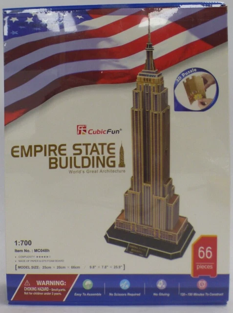 CUBIC FUN 3D Puzzle Empire State Building NEW E4 R255 £5.95 - PicClick UK