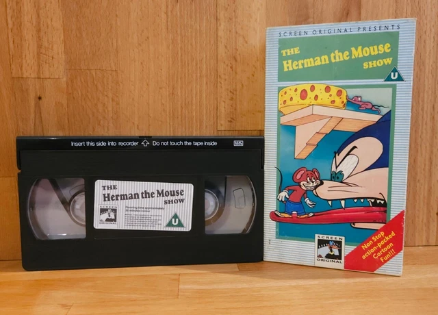 THE HERMAN THE Mouse Show PAL VHS Video In Carton - Vintage Free UK P&P ...